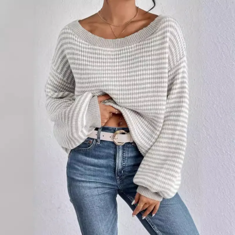 Colleen™ | Off Shoulder Loose Fit Knit Sweater – Abbey London