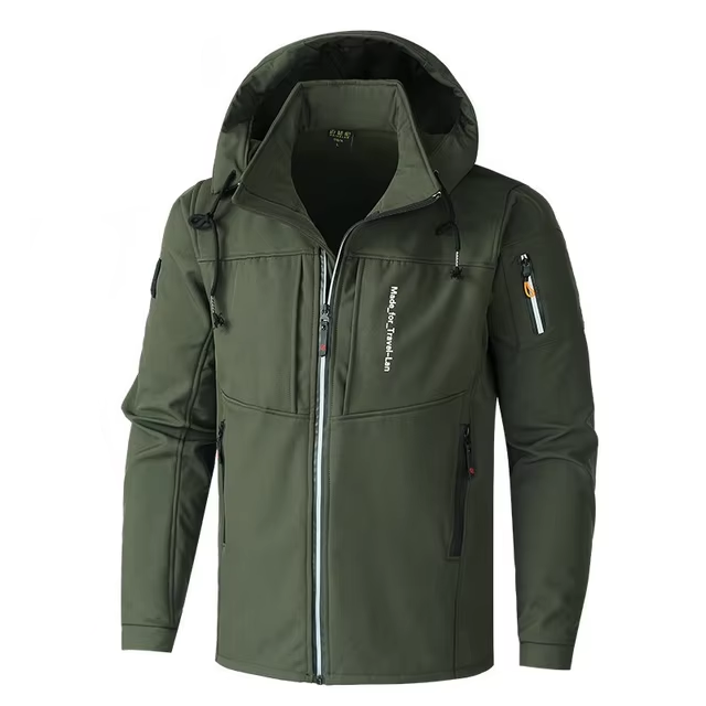 Keith™ | Fleece Lining Detachable Hood Jacket – Abbey London