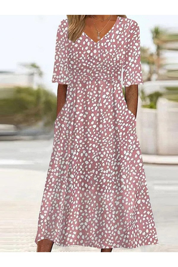 Miles | Polka Dot Midi Dress – Abbey London